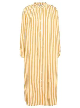 SHIRTAPORTER Midi Shirtdress - Yellow