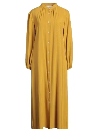 SHIRTAPORTER Jacquard Midi Shirt Dress - Yellow