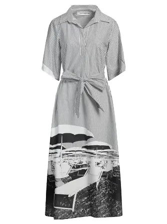 SHIRTAPORTER Maxi Shirt Dress - Grey