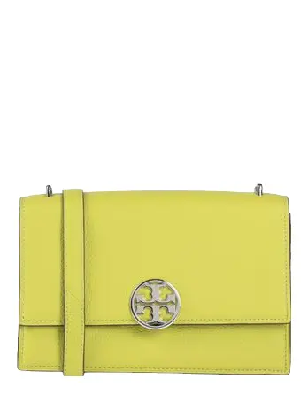 Tory Burch Pebbled-leather Flap Bag - Green