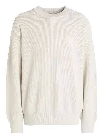 BOSS Cotton Crewneck Sweater - White