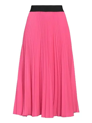 SHIRTAPORTER Polyester Midi Skirt - Magenta