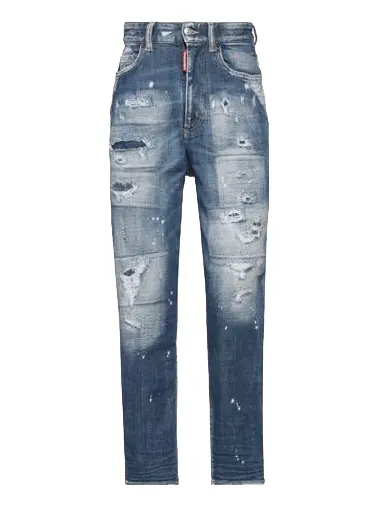 Dsquared2 Tapered Jeans With Distressed Details - Blue