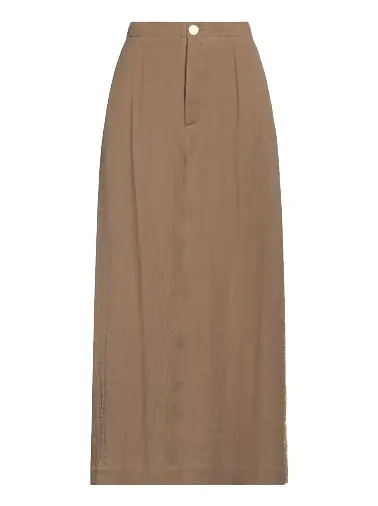 ALYSI Maxi Flared Skirt - Beige