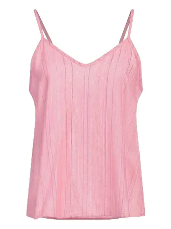 SHIRTAPORTER Metallic Striped Top - Pink