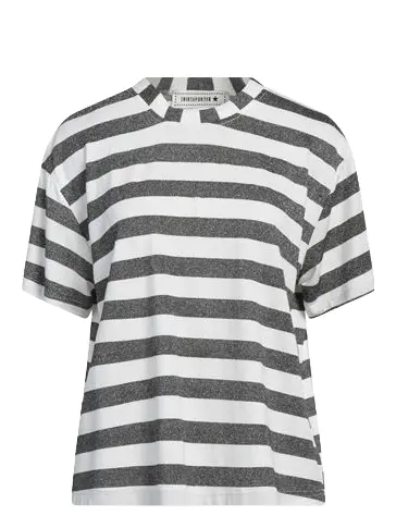 SHIRTAPORTER Striped Metallic T-shirt - Black