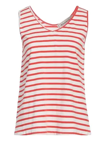 SHIRTAPORTER Striped Jersey Top - Red