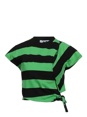 MSGM Striped Cotton T-shirt - Green