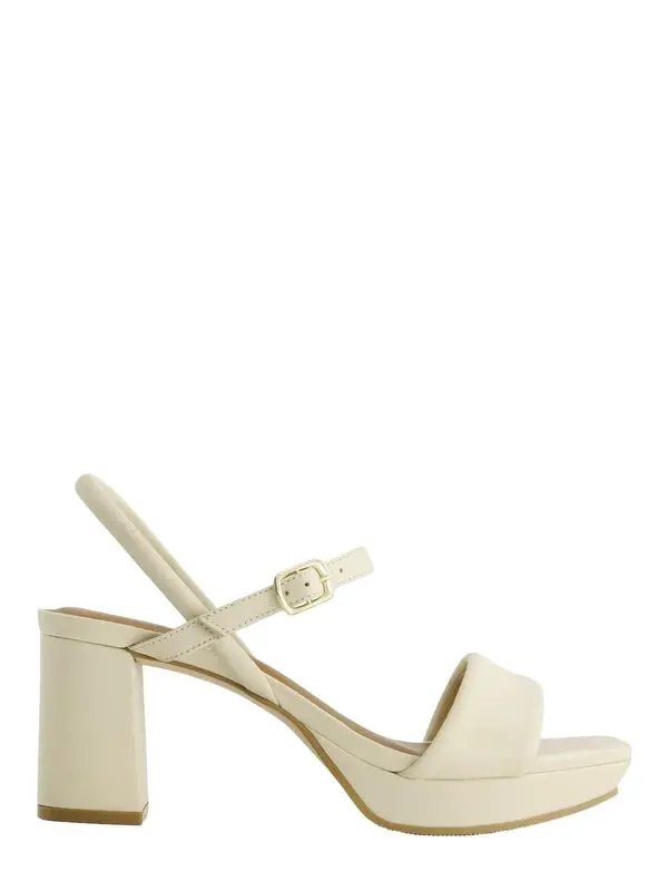 Bernardo Canto Platform Sandal - Eggshell