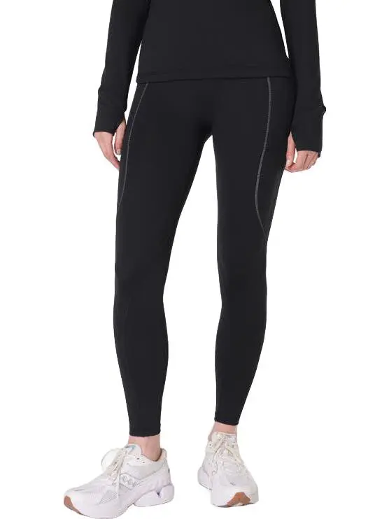 Sweaty Betty Therma Boost Pocketed 7/8 Running Leggings - Black