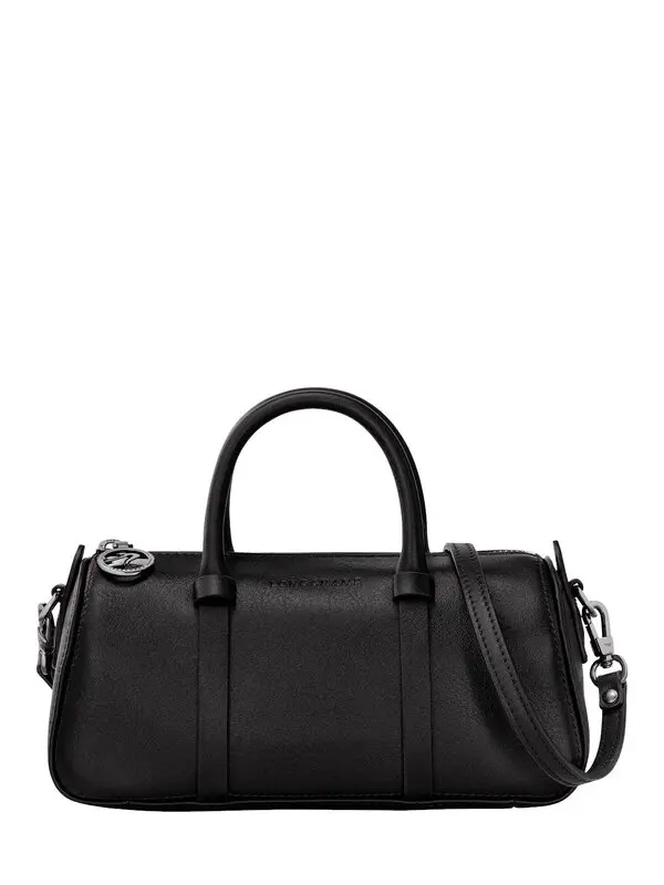Longchamp Small Leather Bowling Bag - Black