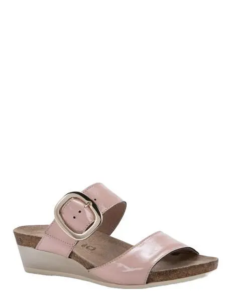 Naot Magic Wedge Sandal - Rose Patent Leather