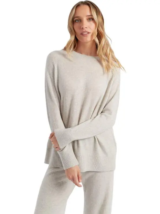 Chinti & Parker Lightweight Cashmere Slouchy Sweater - Taupe