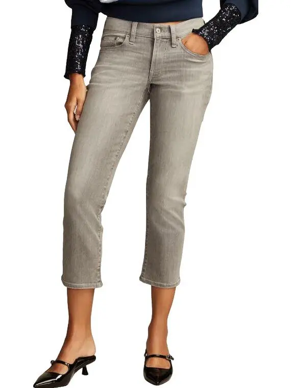 Lucky Brand Sweet Crop Jeans - Pebble Grey Wash
