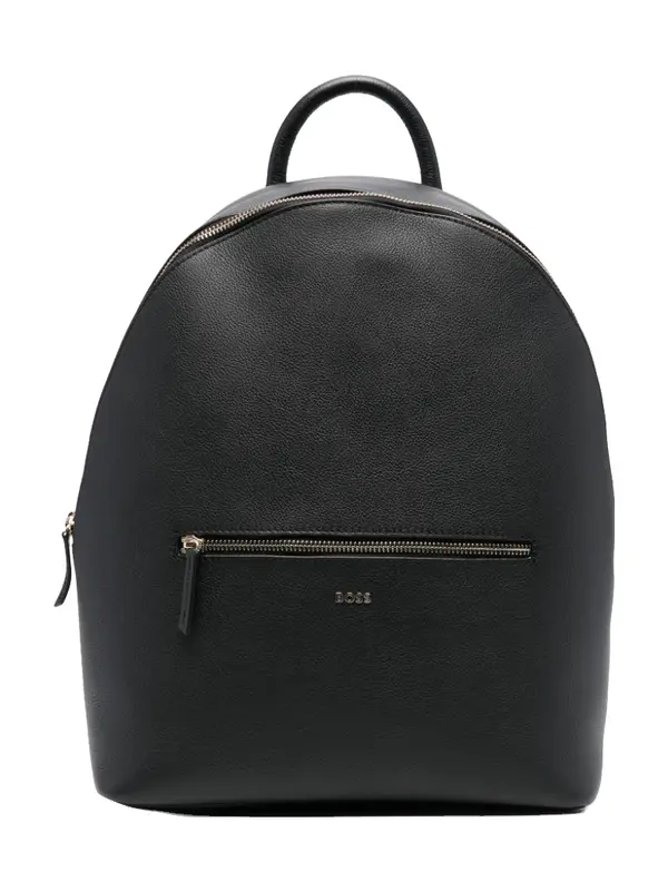 BOSS Leather Backpack - Black
