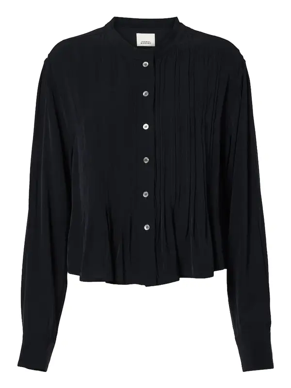 Isabel Marant Étoile Adzara Chiffon Blouse - Black