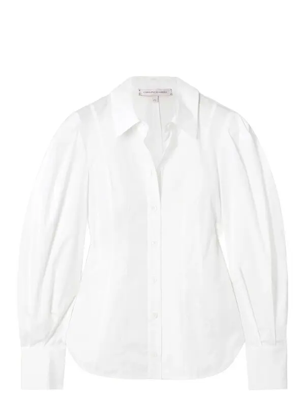 Carolina Herrera - Carolina Herrera Cotton-Blend Poplin Shirt