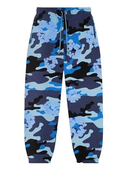 DENIM TEARS The Cotton Wreath Sweatpant - Blue Camo