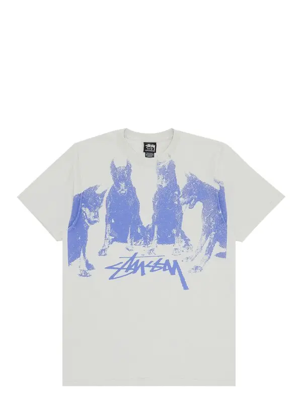StÜssy Dobermans Tee 'fog - Cream