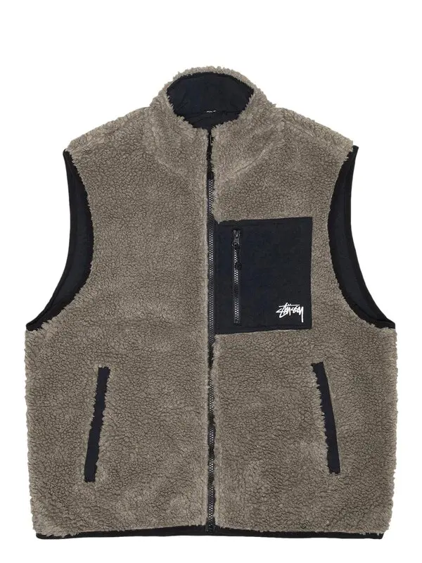 StÜssy Sherpa Reversible Vest - Multicolor