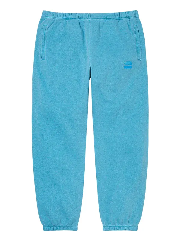 Supreme X The North Face Pigment Printed Sweatpant 'turquoise - Blue