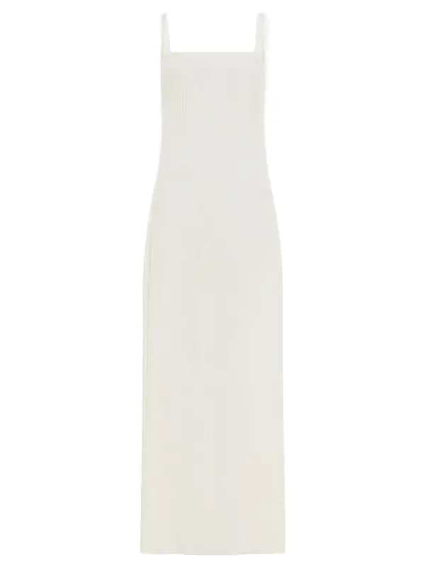 Gabriela Hearst Avebury Pleated Silk Maxi Slip Dress - Sky