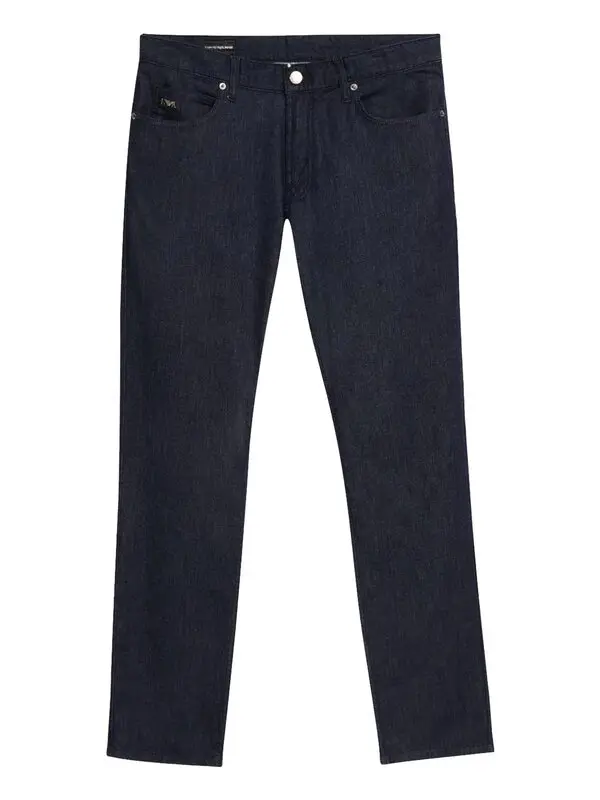 Emporio Armani Five-pocket Straight Leg Pants - Blue