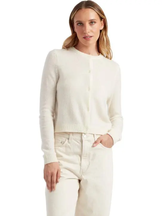Chinti & Parker Cloud Cashmere Open Cardigan - Cream