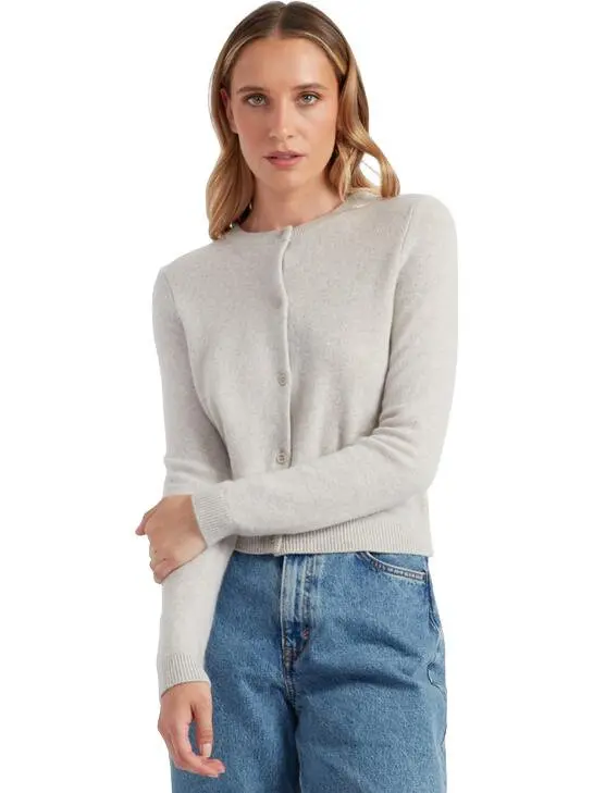 Chinti & Parker Cloud Cashmere Open Cardigan - Taupe