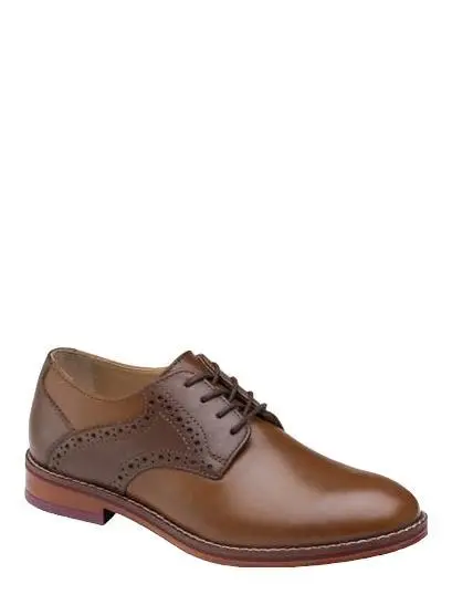 Johnston & Murphy Conard Saddle Shoe - Tan/ Mahogany Full Grain