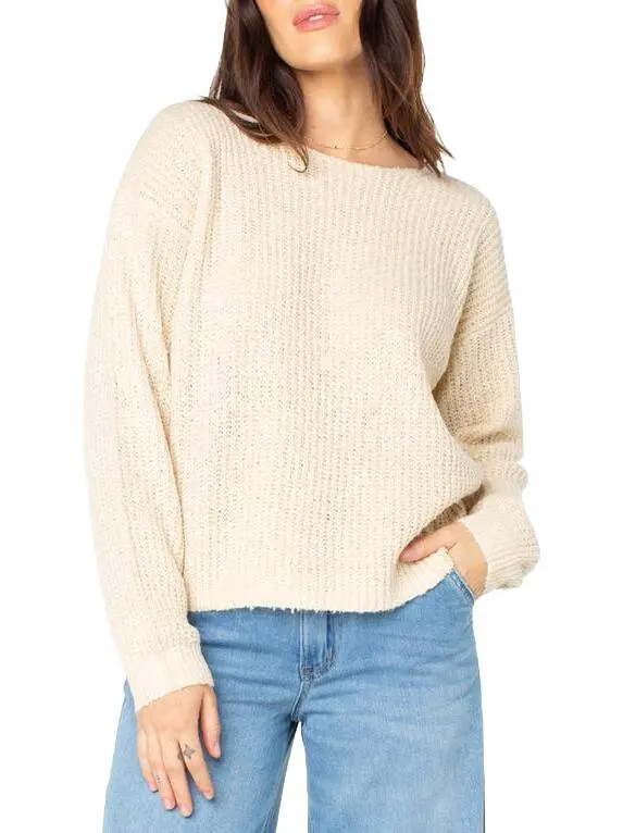 Roxy Bombay Cutout Sweater - Parchment