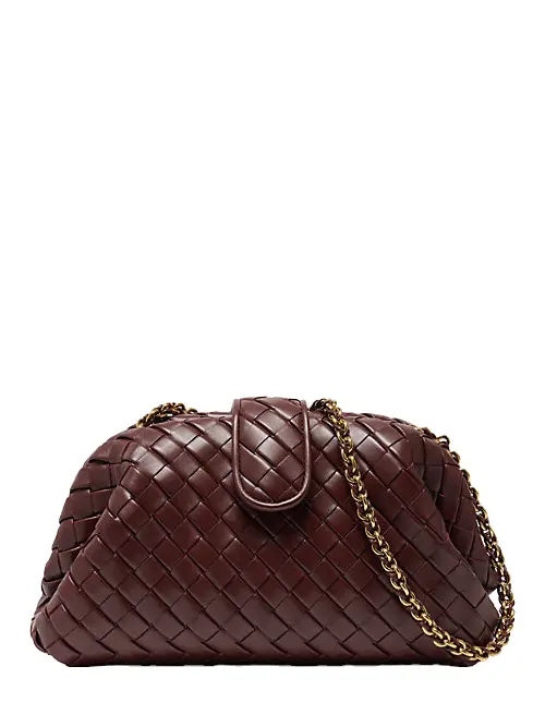 Bottega Veneta Lauren 1980 Clutch - Madder Brown