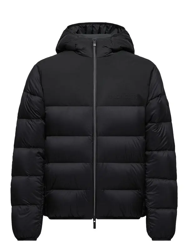 Moncler Veumont Hooded Short Down Jacket - Black