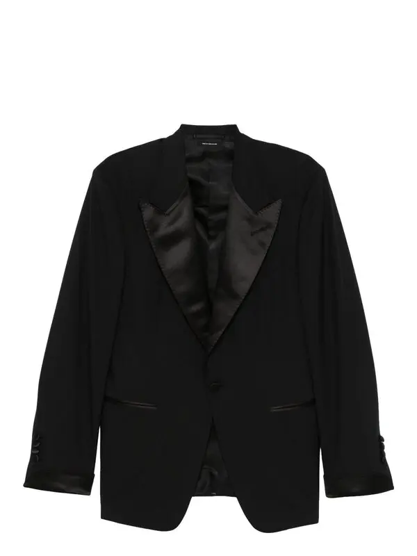 TOM FORD Wool Blazer - Lb999 Black