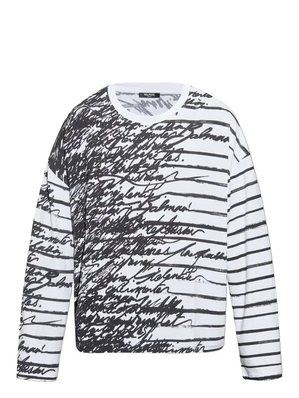 Balmain Love Letter T-shirt - White