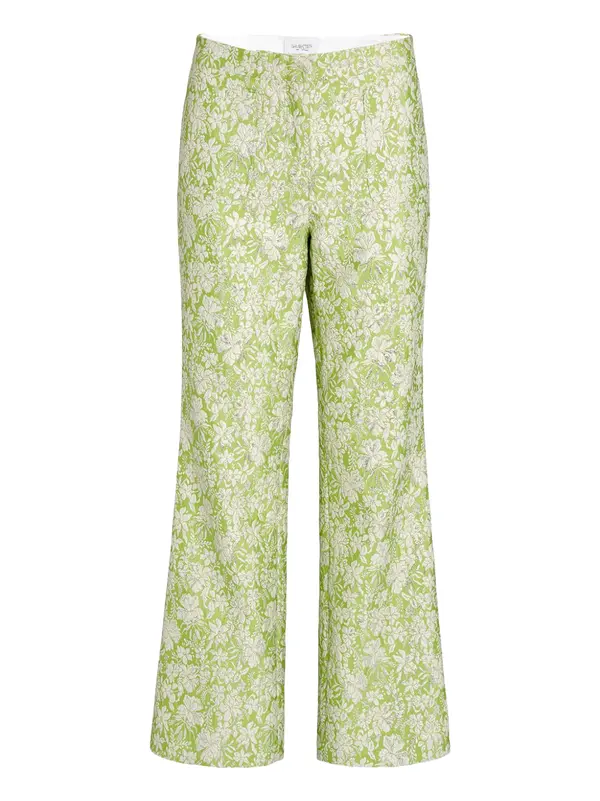 Giambattista Valli Patterned Jacquard Trousers - Green
