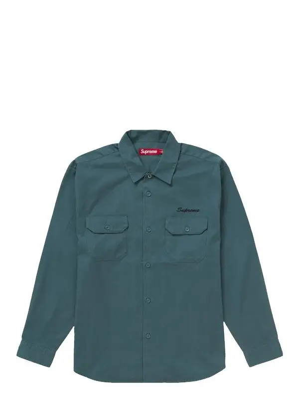 Supreme Mister Cartoon Work Shirt - Work Green