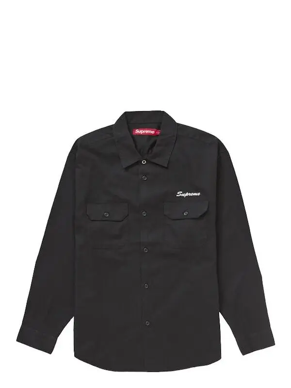 Supreme Mister Cartoon Work Shirt - Black