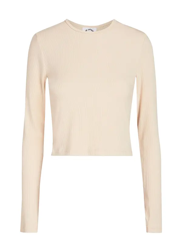 The Upside Tahnee Ribbed Top - Beige