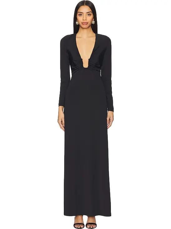 Bardot Remmy Maxi Knit Dress - Black