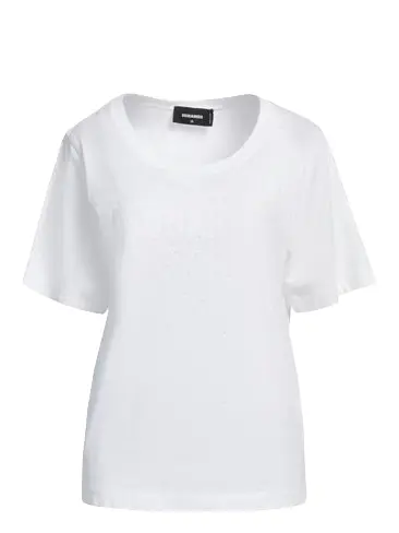 Dsquared2 Jersey T-shirt With Appliqués - White