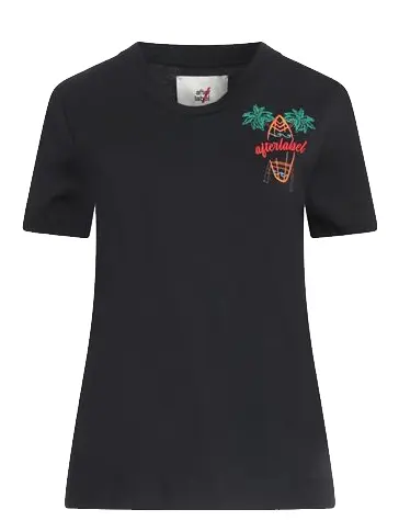 AFTER/LABEL T-shirt With Embroidered Detailing - Black