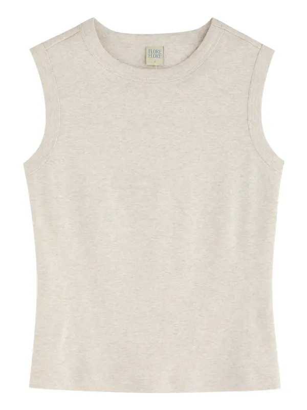 FLORE FLORE Esme Cotton Tank - Grey