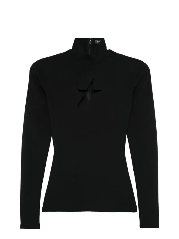 MUGLER Star Top - Black