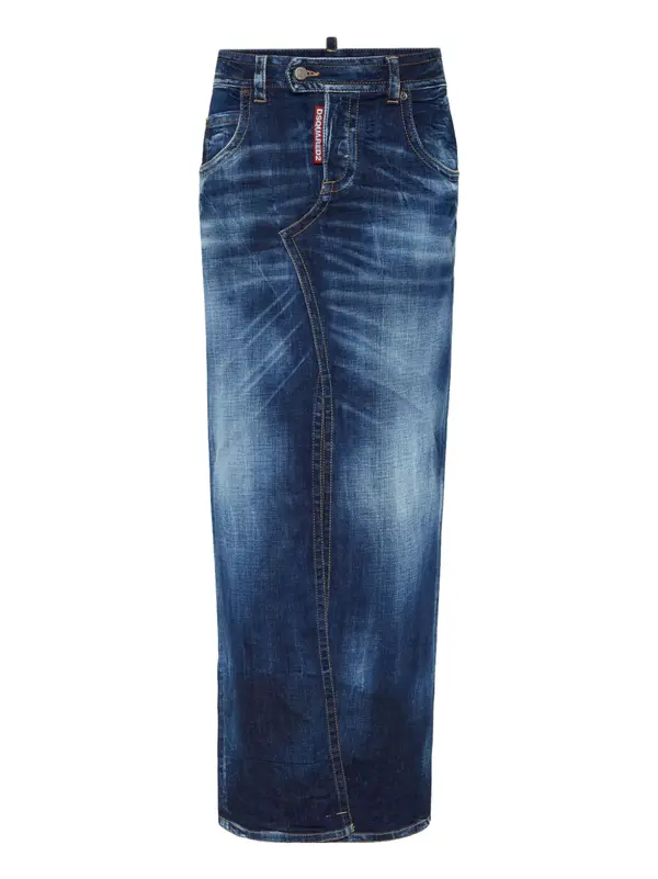 Dsquared2 Denim Maxi Skirt - Blue
