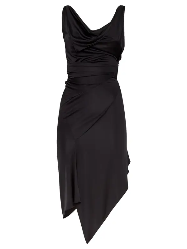 Dsquared2 Cowl-neck Midi Dress - Black