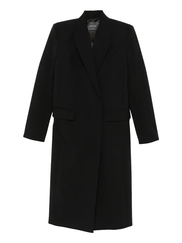 MUGLER Wool Coat - Black