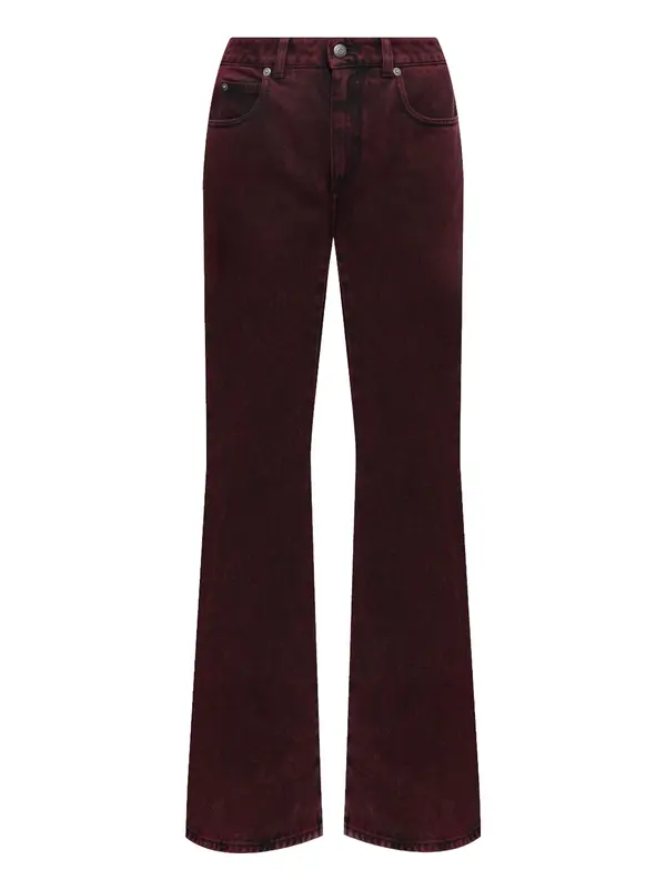 Alexander McQueen Flared Jeans - Red