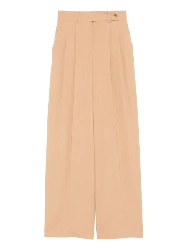 Alberta Ferretti Pleated Trousers - Neutrals