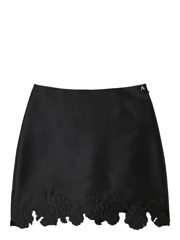 TWINSET Twill Miniskirt - Black
